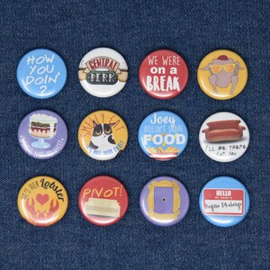 Friends Quotes, Set of 12 1-inch Buttons or Magnets - Etsy