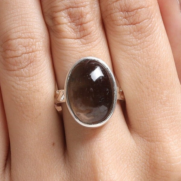 Smoky Quartz Ring - Etsy