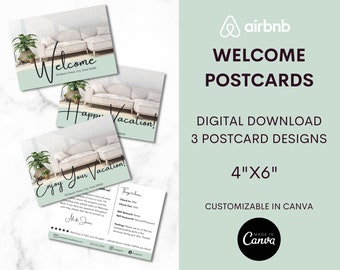 Papercraft Craft Supplies & Tools Editable Host Air Bnb Rentals Flyers ...