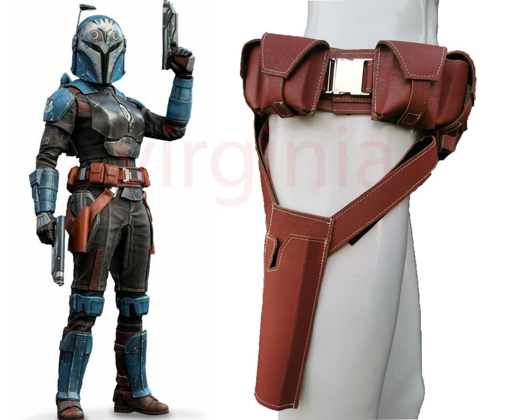 Custom Bo Katan Kryez Leather Cosplay Belt 6 Pouches and 2 - Etsy