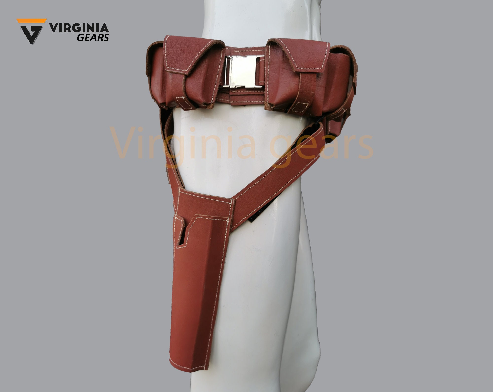 Custom Bo Katan Kryez Leather Cosplay Belt 6 Pouches and 2 - Etsy