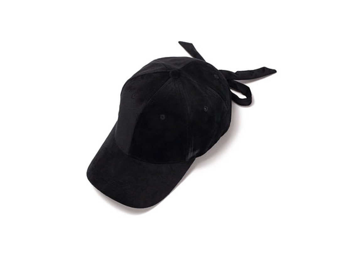 Black Velvet Cap With Back Tying Womens Black Velvet Cap - Etsy