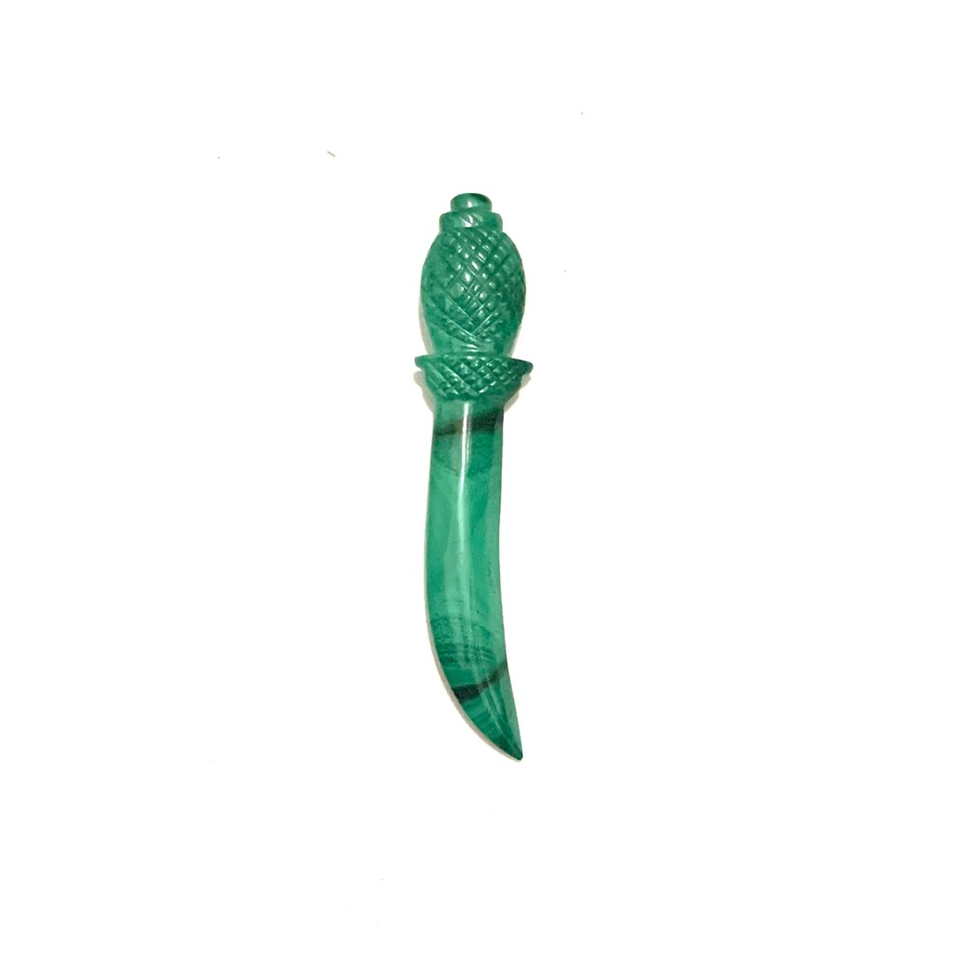 100% Natural Malachite Sword for Jewelry Making/ Malachite - Etsy