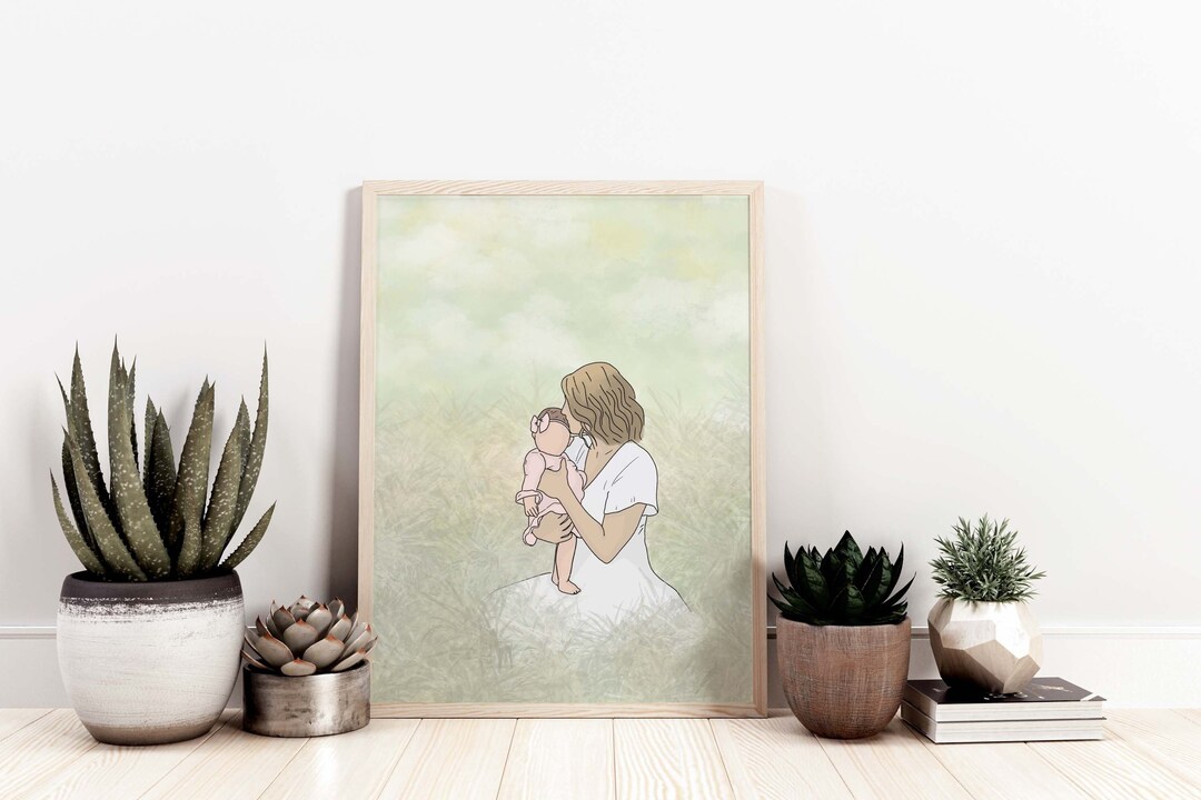 Faceless Digital Art, Drawing of Photo, Unique Gifts for Women or Men ...