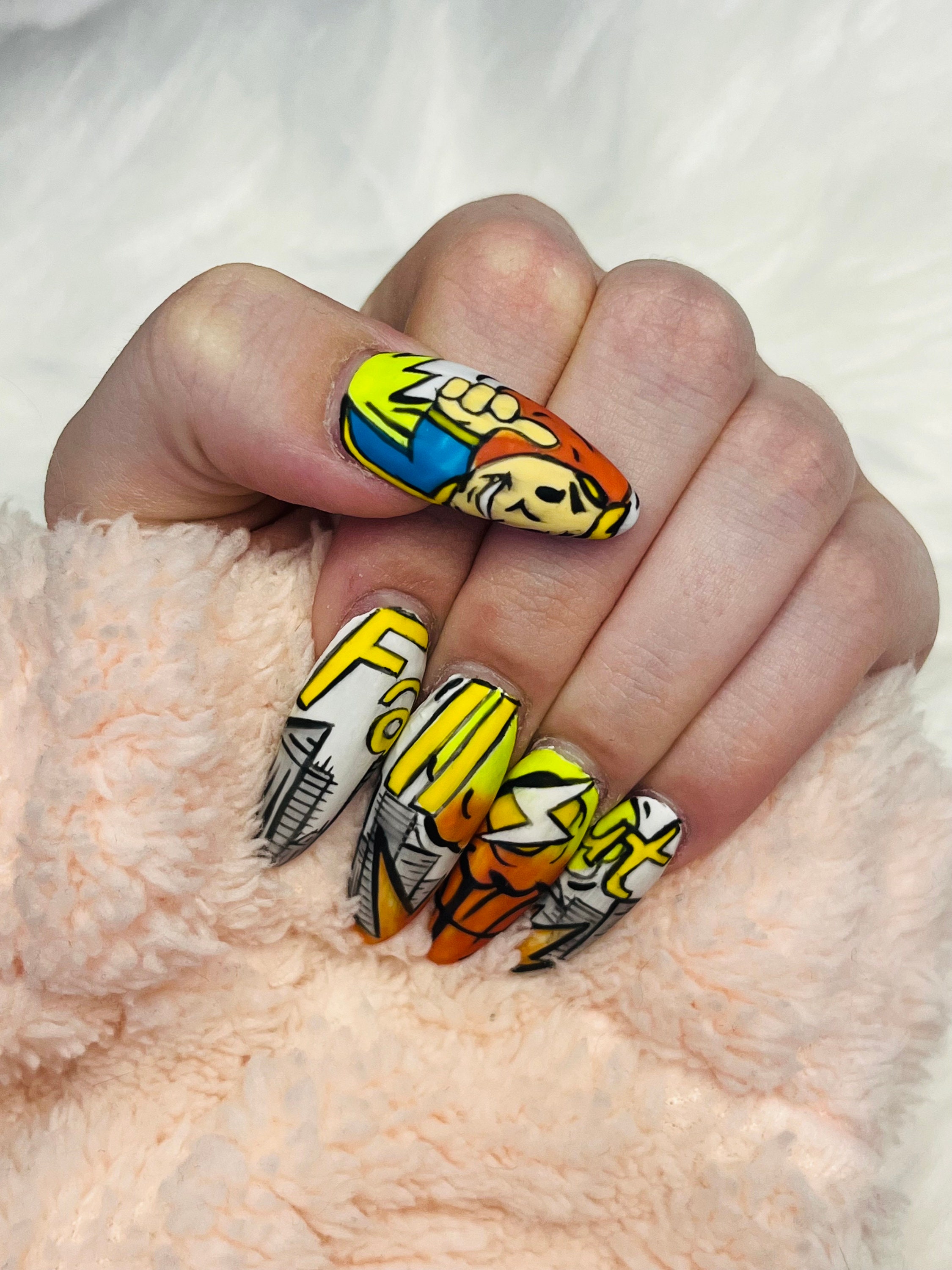 10pcs Fallout Press on Nails - Etsy