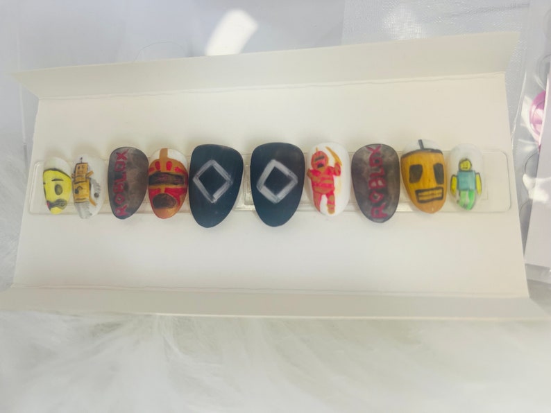 10pcs Roblox Press on Nails - Etsy