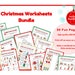 Christmas Worksheets Bundle, Printable Christmas Worksheets ...