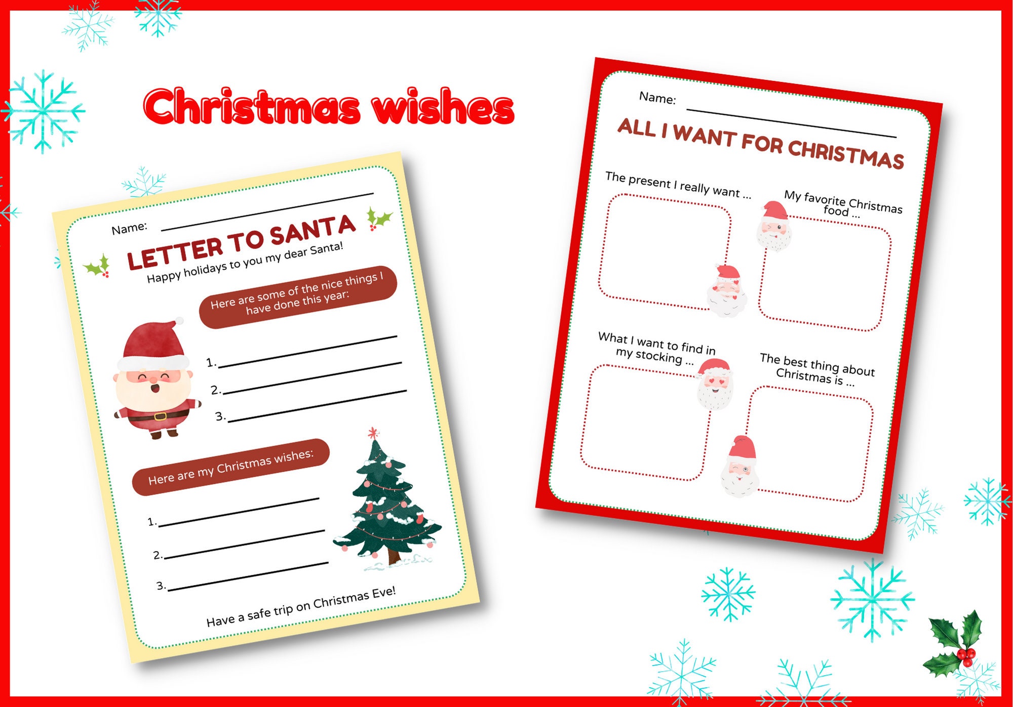 Christmas Worksheets Bundle, Printable Christmas Worksheets ...