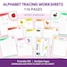 Alphabet Tracing Worksheets -instant Download -letter Tracing -practice ...