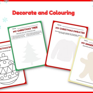 Christmas Worksheets Bundle, Printable Christmas Worksheets ...