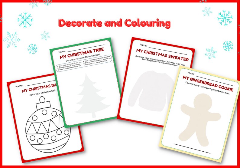 Christmas Worksheets Bundle, Printable Christmas Worksheets ...