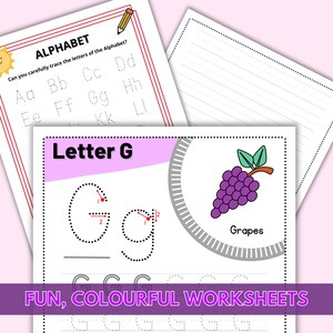 Alphabet Tracing Worksheets -instant Download -letter Tracing -practice ...