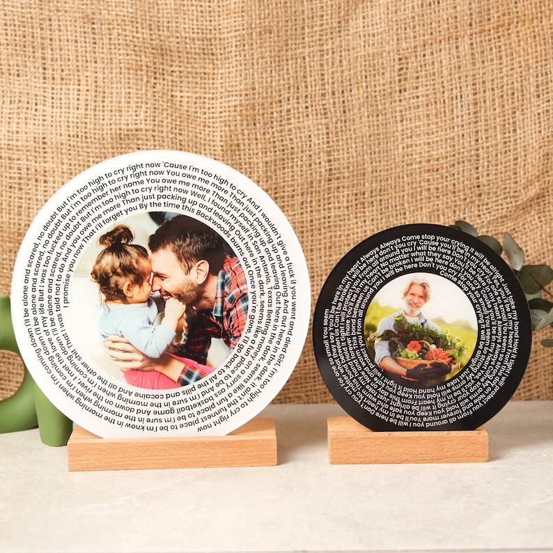 Custom Song Lyrics Photo Plaque: Personalized Acrylic Music Gift - Etsy