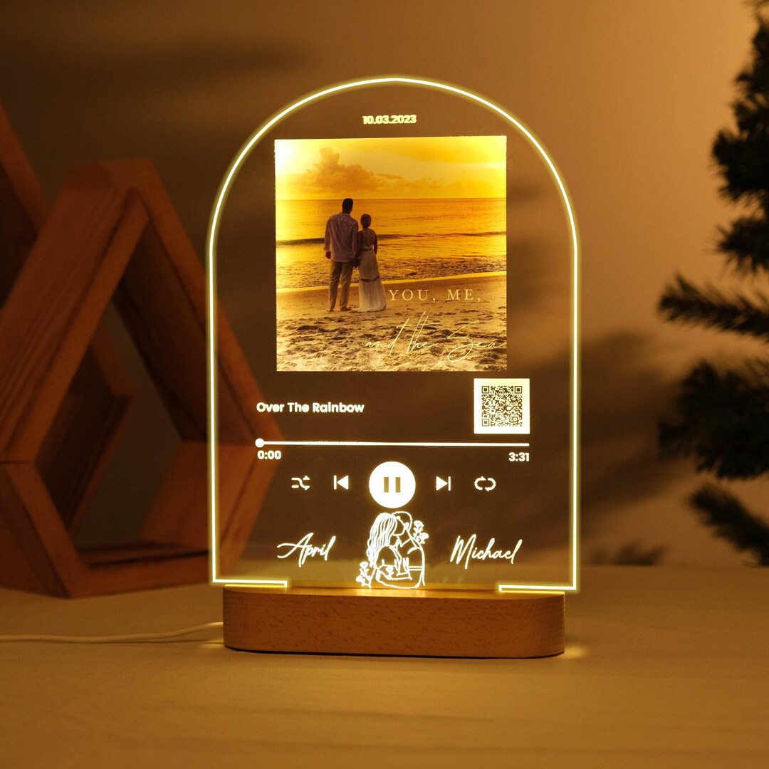 Custom Song Plaque: Personalized Photo Acrylic Music Gift - Etsy