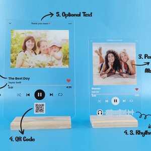 Personalized Photo Song Acrylic Plaque Decor Christmas Gift - Etsy