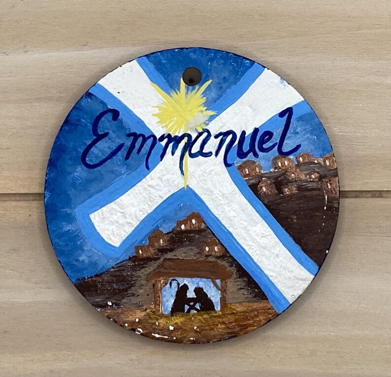 Christmas Nativity Ornament Jesus is the Reason Emmanuel God With Us ...