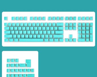 Pastel Yellow Pudding Keycaps for Mechanical Keyboards 129 Keys ...