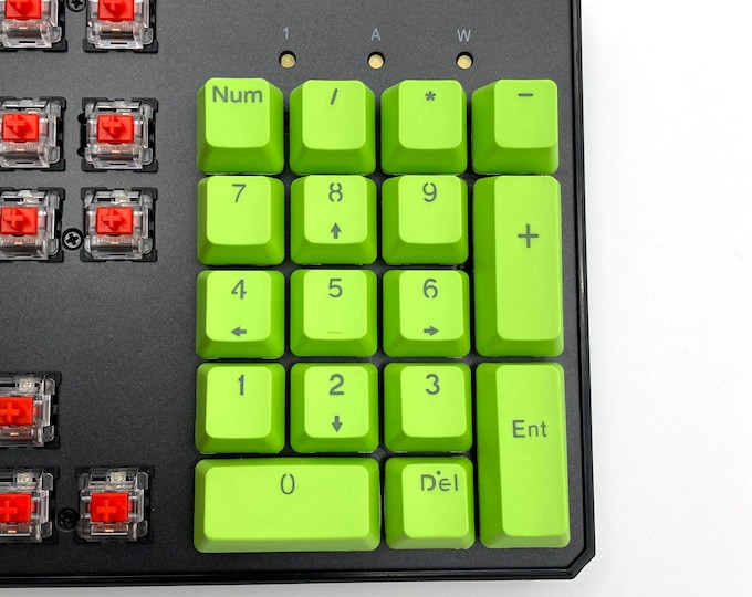 Numpad Keys Set - Backlit PBT Keycaps Number Pad for Mechanical ...