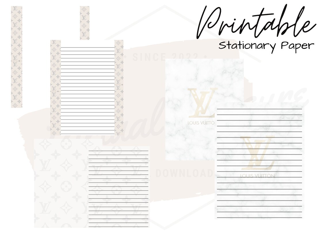 Printable Stationery Set - Letter Writing Paper, Notepaper for Penpals ...