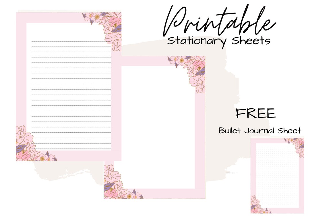 Stationery Paper | Printable Stationary | Printable Writing Paper ...