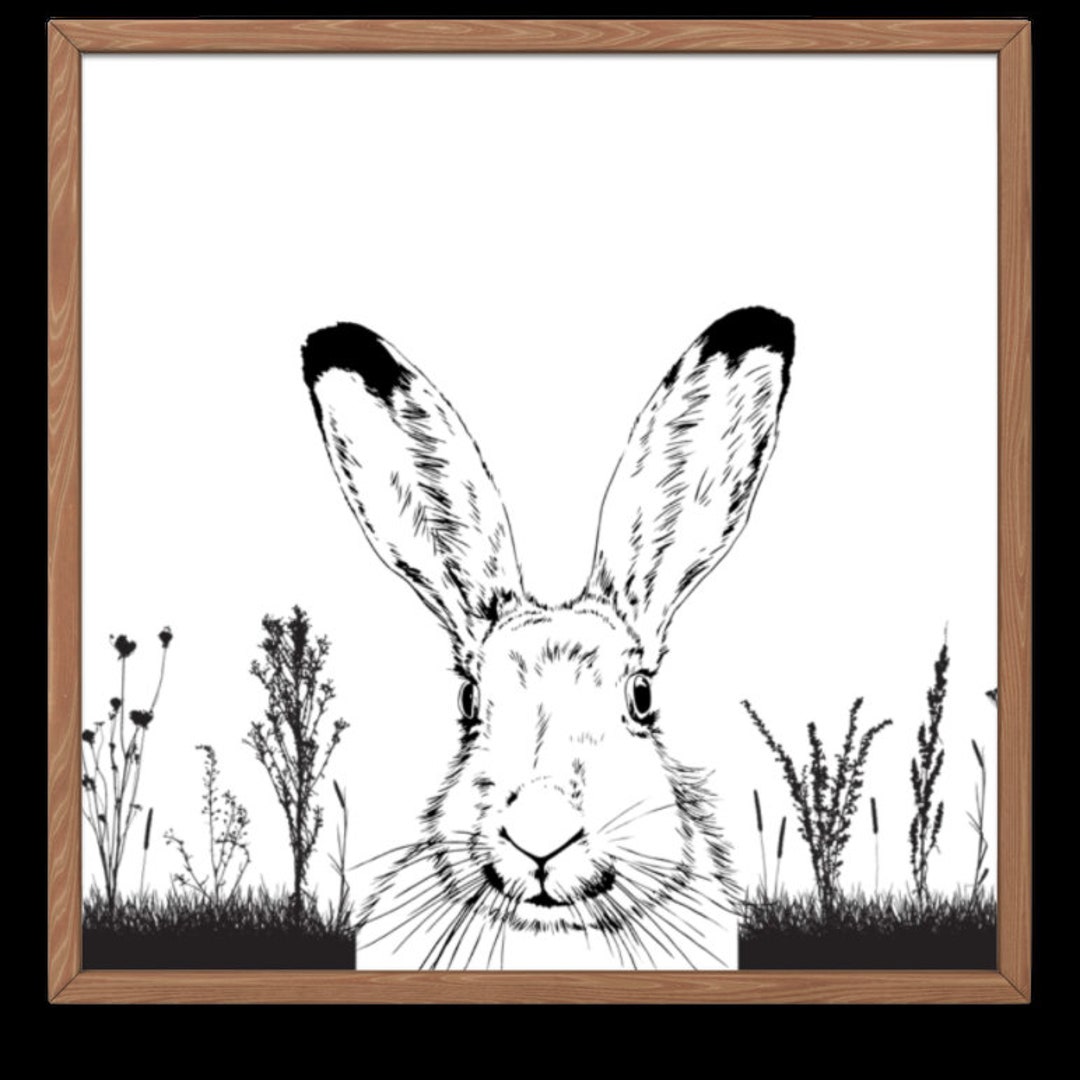 Easter Bunny Sign | Easter Printable | Flowers for Spring | Classic ...