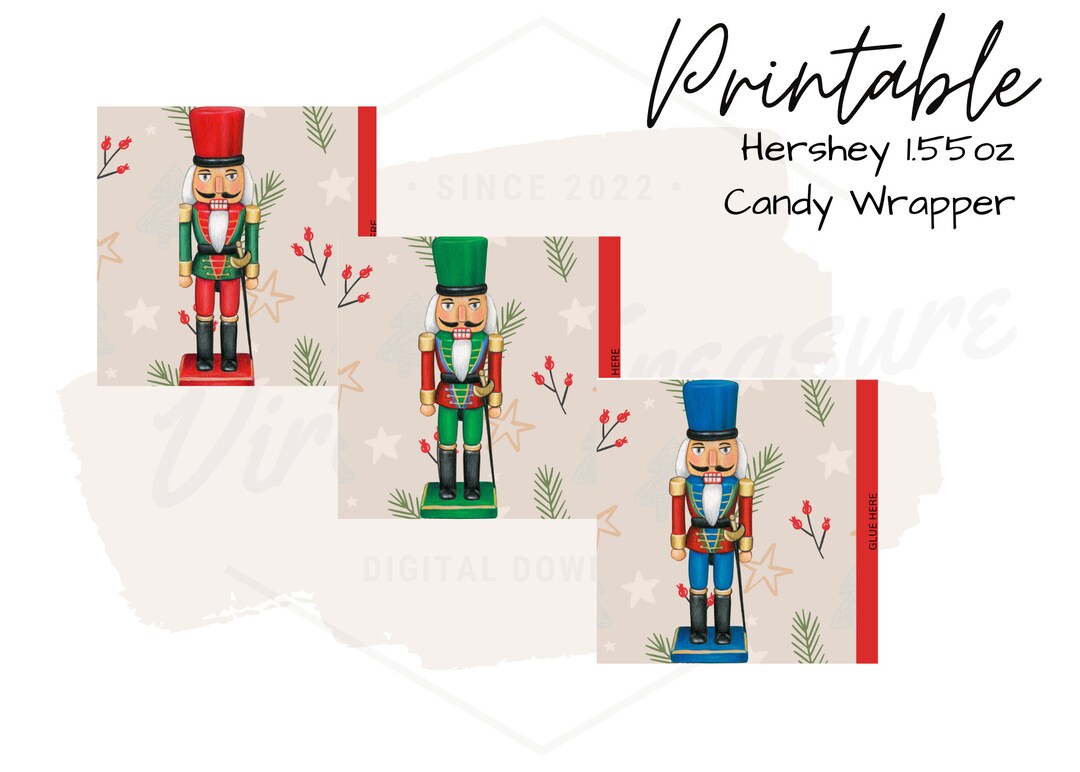 Christmas Hershey's Bar Wrappers Santa's Sleigh - Etsy Australia