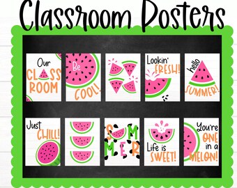 BULLETIN BOARD KITS Cute Summer Posters Classroom Décor | Etsy