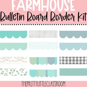 BULLETIN BOARD BORDERS Rustic Farmhouse Collection - Etsy