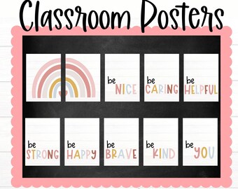 BULLETIN BOARD KITS Cute Earth Day Posters Classroom Décor | Etsy