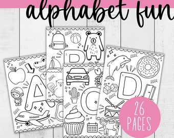 A-Z Science Alphabet Coloring Pages Alphabet Coloring Pages for Kids ...