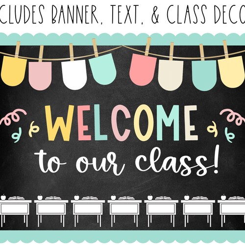 BULLETIN BOARD KIT Welcome to Our Class Back to School - Etsy