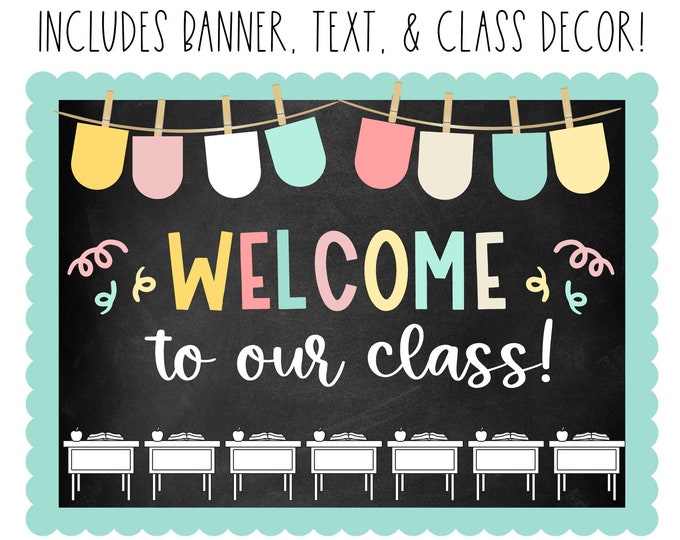 BULLETIN BOARD KIT Welcome to Our Class Back to School - Etsy