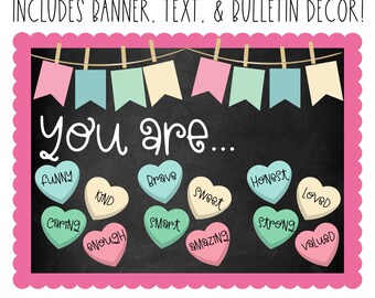 You Are Loved Bulletin Board Kit [valentine's Day] - Etsy