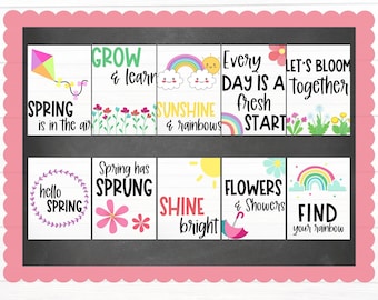 Spring Classroom Posters | Easter Classroom Posters | Easter Bulletin ...
