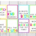 CLASSROOM DECOR Classroom Rules & Expectations BOHO Rainbow Theme ...