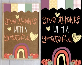 Grateful Bulletin Board - Etsy