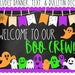 BULLETIN BOARD KIT Welcome to the Boo Crew Halloween Fall Autumn Season ...