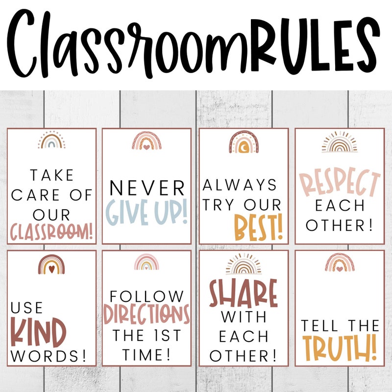 Classroom Rules - Etsy