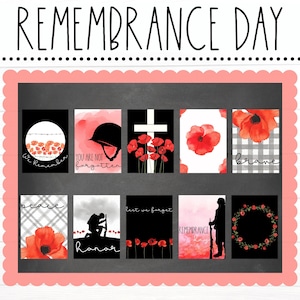 BULLETIN BOARD KITS - Remembrance Day Classroom Posters | Veteran's Day ...
