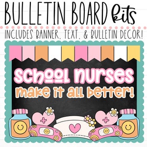 School Nurse Bulletin Board Decorations School Nurse Bulletin Board Kit ...