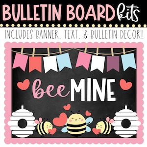 BULLETIN BOARD KIT Bee Mine Valentine's Day Classroom - Etsy