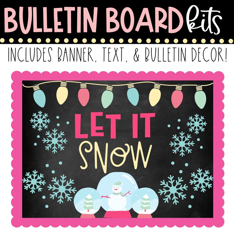 Let It Snow Bulletin Board - Etsy