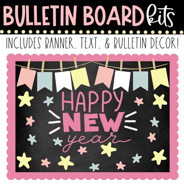New Year Bulletin Boards - Etsy