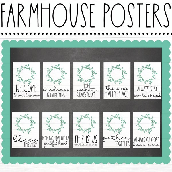 Farmhouse Classroom Decor - Etsy