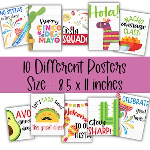 BULLETIN BOARD KITS - Cute Cinco De Mayo Posters | Classroom Décor ...