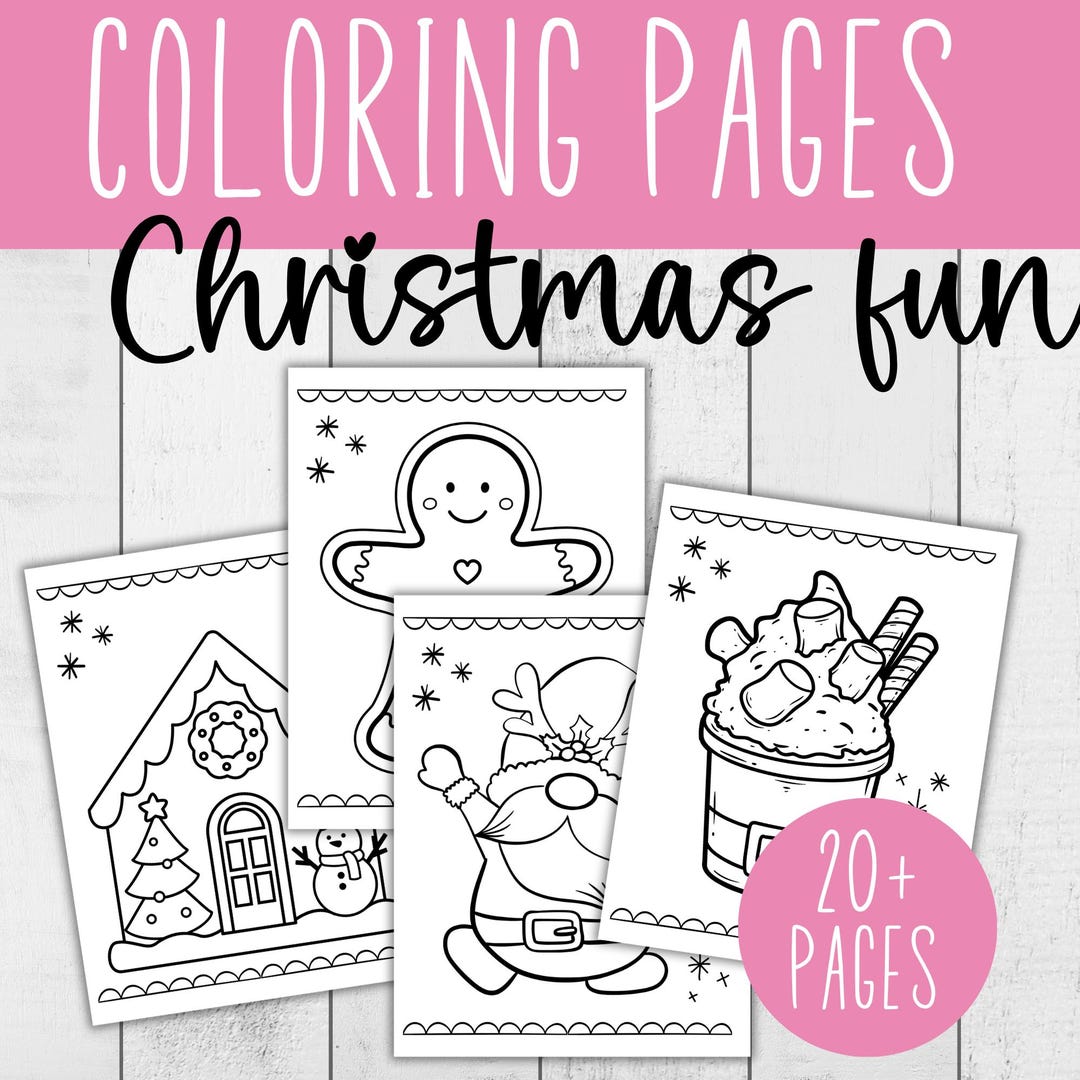 Coloring Pages Kit - Christmas Fun | Printable Christmas Coloring Pages ...