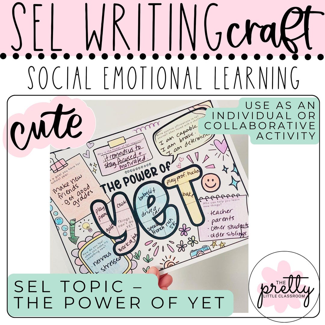 The Power of yet SEL Collaborative Group Poster | Social Emotional ...