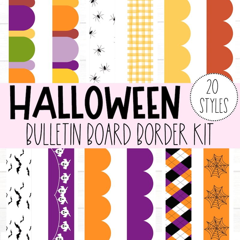 Halloween Bulletin Board Trim - Etsy