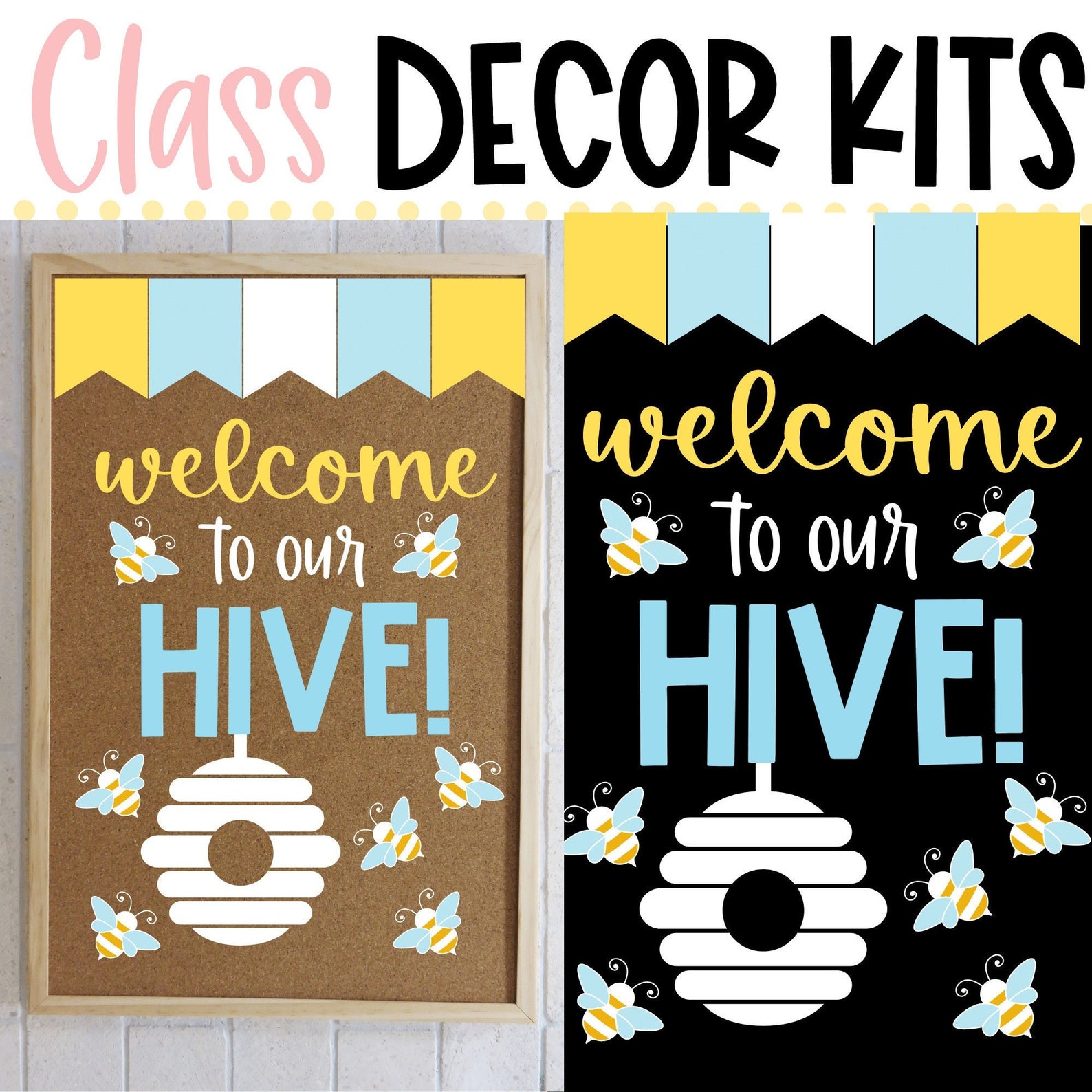 CLASS DECOR KIT Spring Welcome to Our Hive Classroom - Etsy