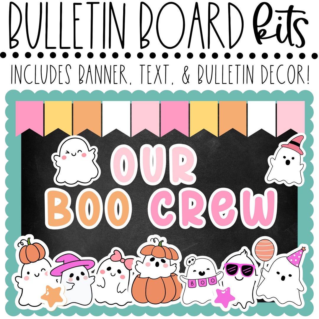Our Boo Crew Bulletin Board Kit - Halloween Bulletin Board - Printable ...